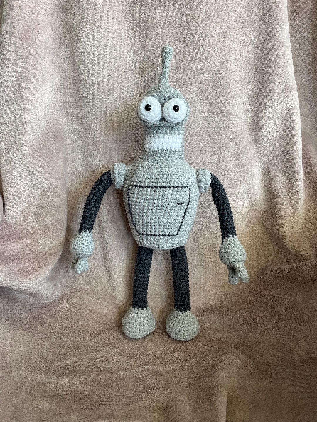 Bender Bending Rodriguez Crochet Futurama Amigurumi Robot Doll - Etsy