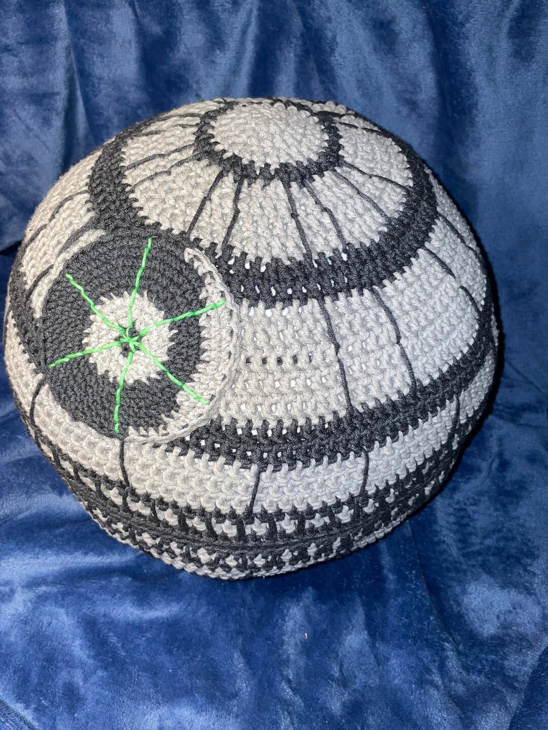 Handmade Crochet Death Star Pillow Star Wars Round Cushion - Etsy
