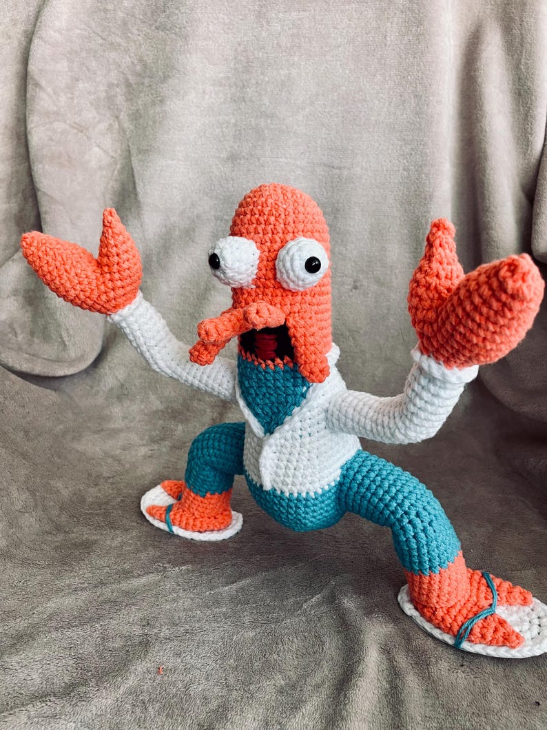 Dr. Zoidberg Crochet Futurama Amigurumi Doll - Etsy