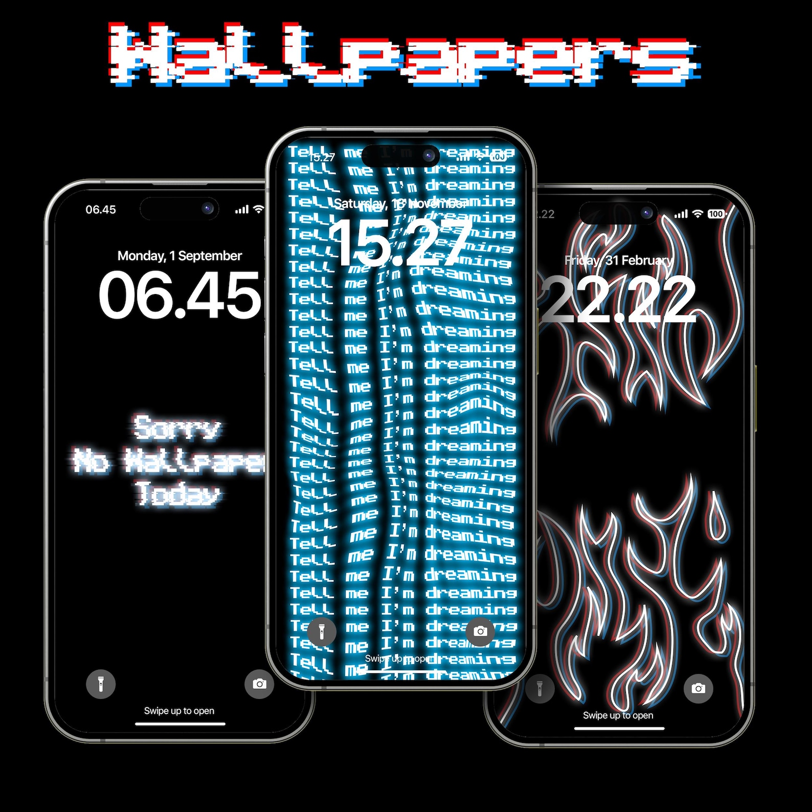 Glitch Icon Pack for Ios Devices, Distorted 3D Pixel Theme, Hacker ...