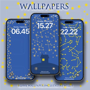 Celestial Zodiac Icons Hand-drawn Constellation Theme for Ios ...