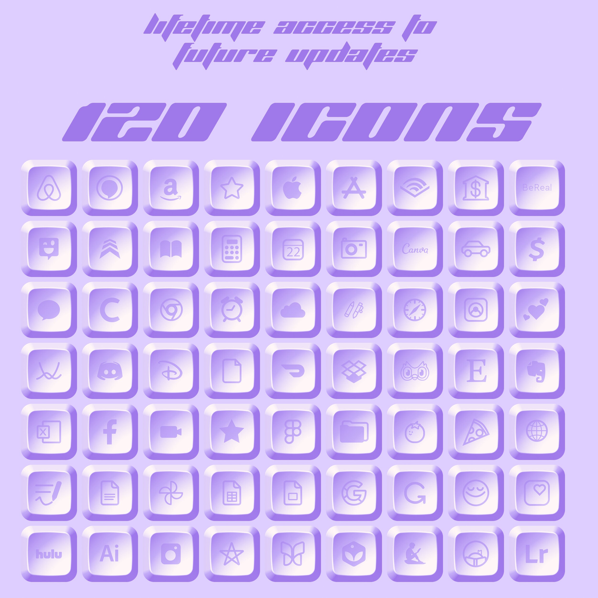 124 Purple Keyboard Cap Icon Pack for Ios Devices, 8bit Red Retro ...