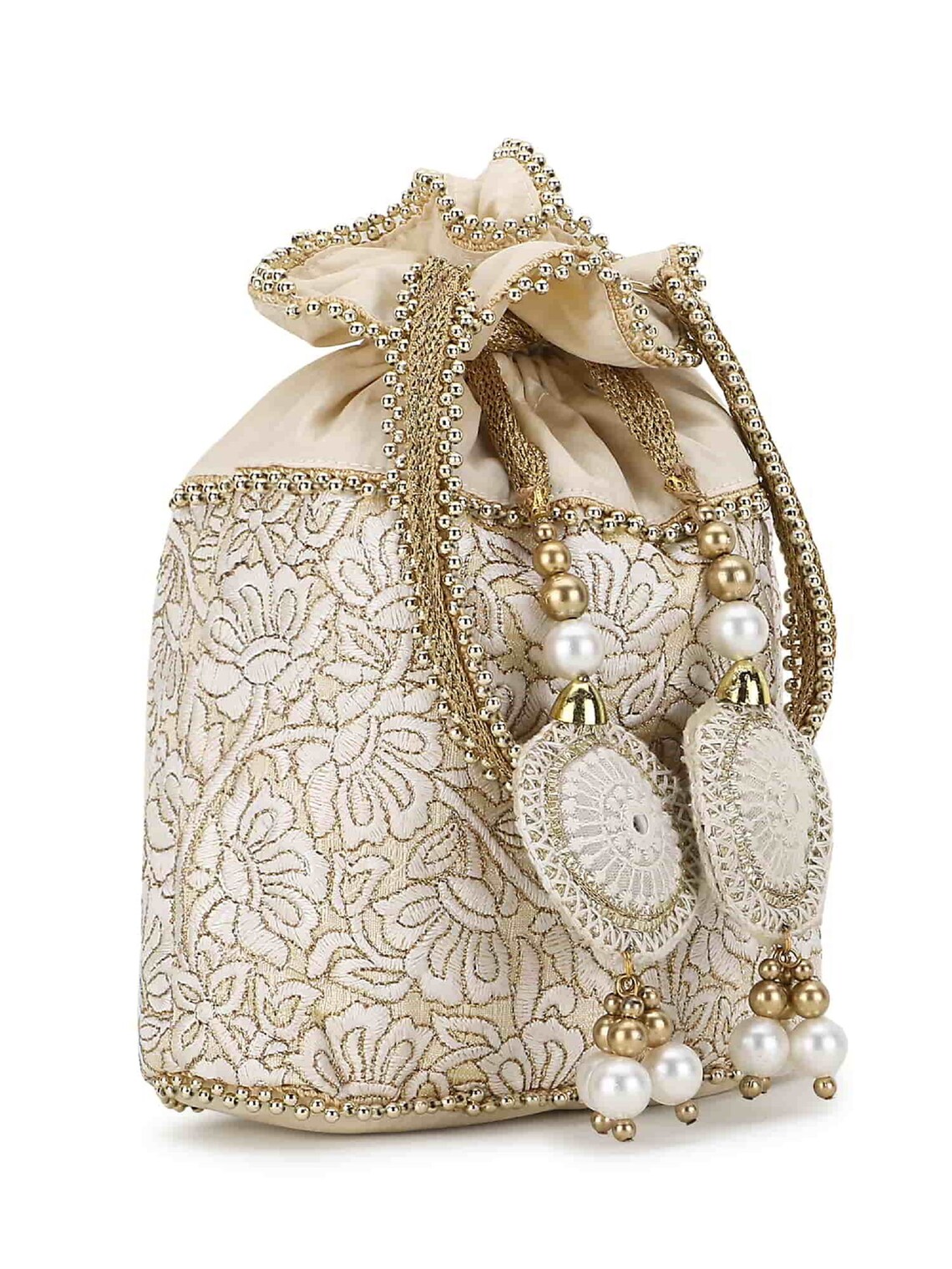 Classic Floral Embroidered Wedding Purse Bag for Woman, Indian Faux ...