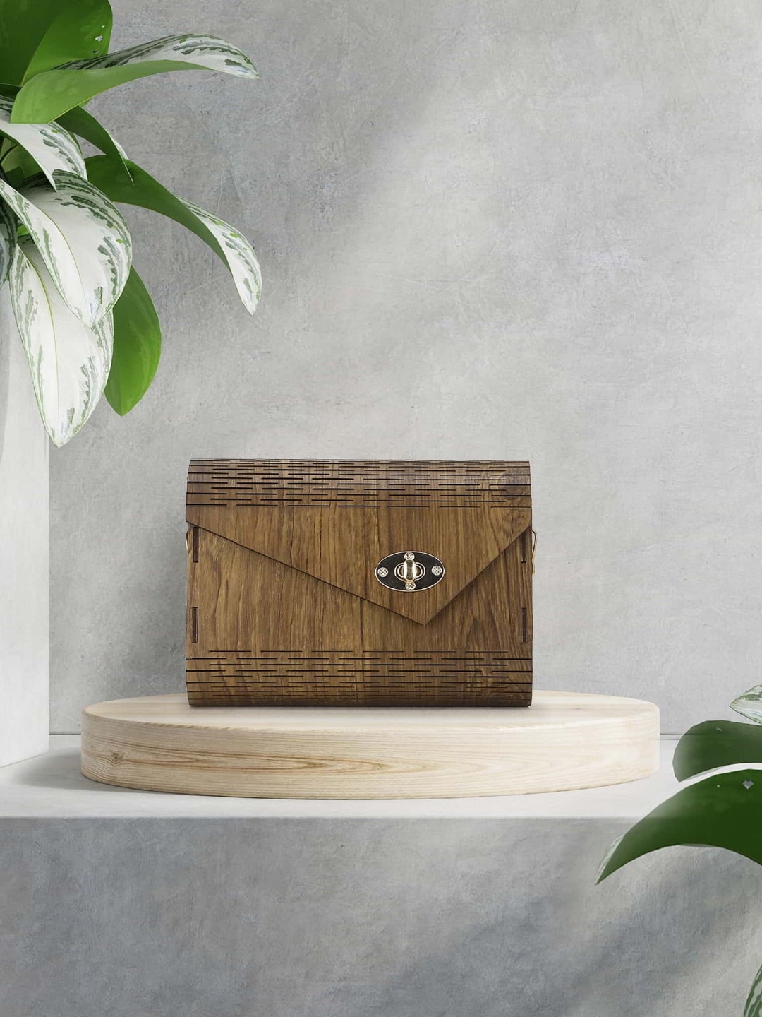 Unique Balk Textured MDF Wood Clutch, Fancy Wooden Handbag, Wooden ...