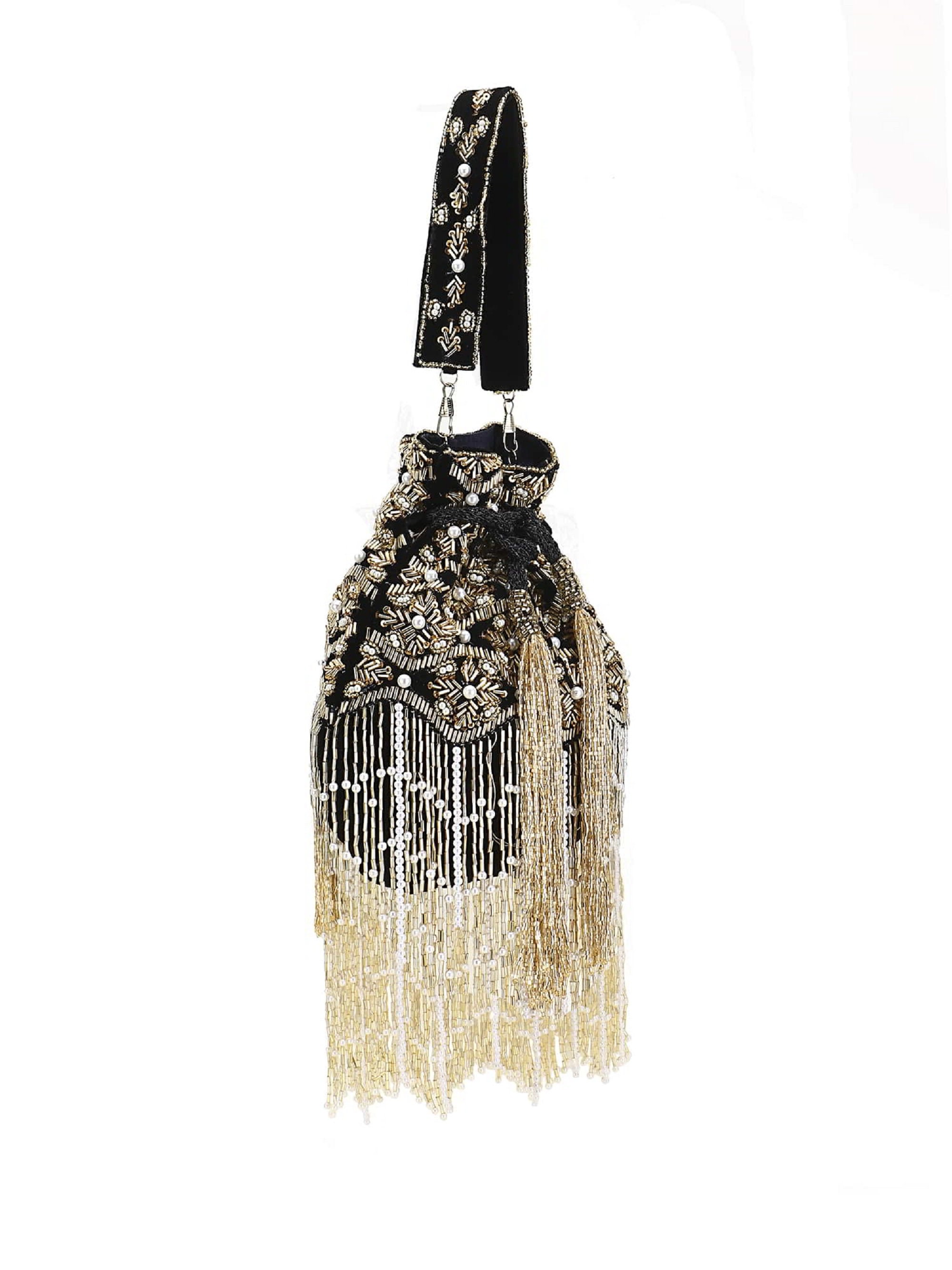 Elegant Ogee Embellished Velvet Potli, Wedding Favor Pouch, Gifted ...