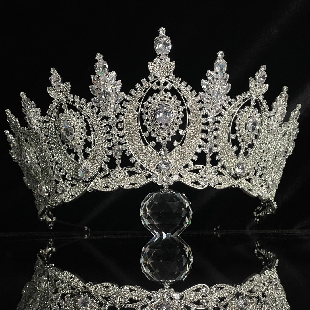 Luxurious Bridal Crown Made of Copper Zircon Stones and - Etsy