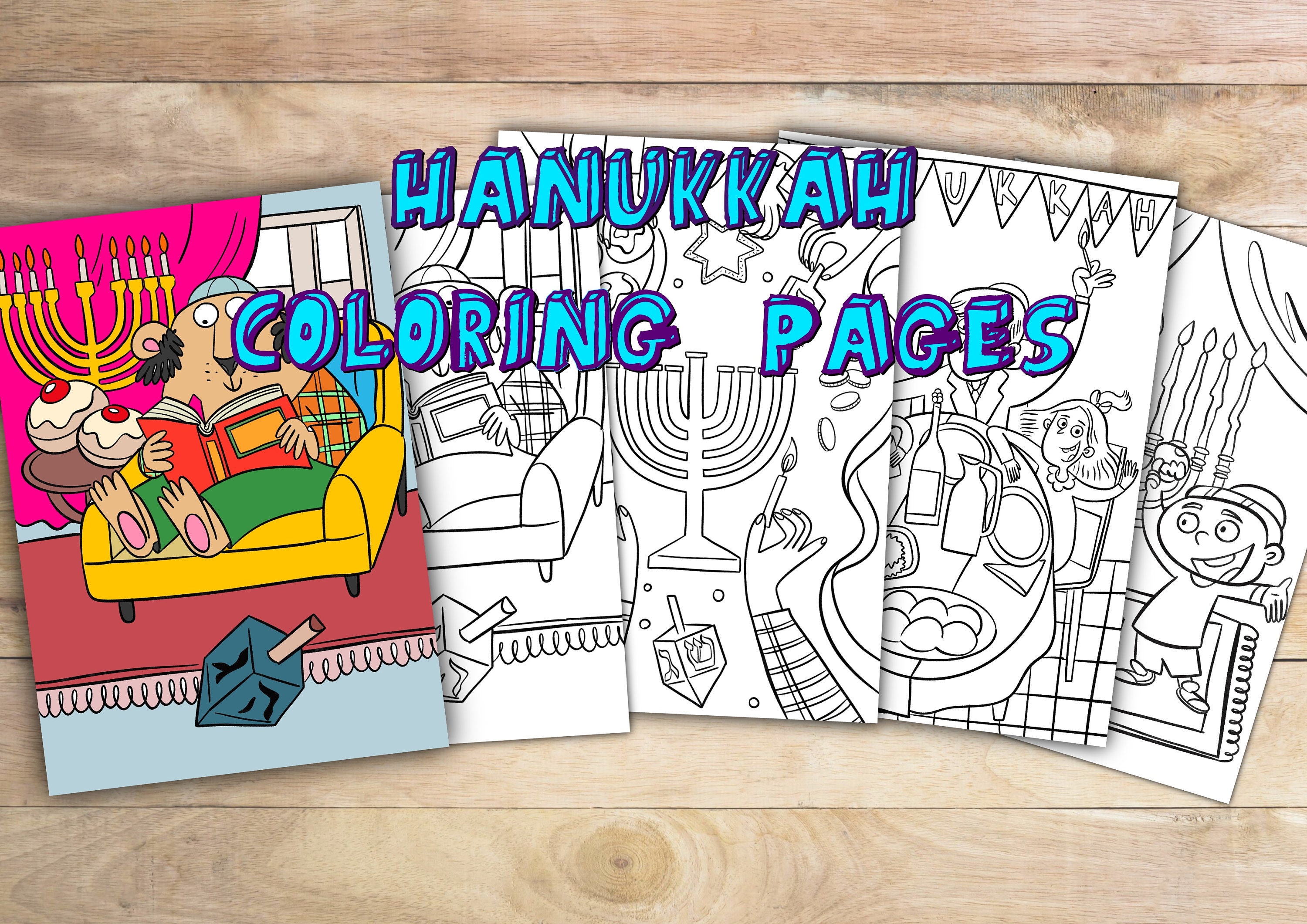 Printable Hanukkah Activities and Coloring Pages for Hanukkah for Kids ...