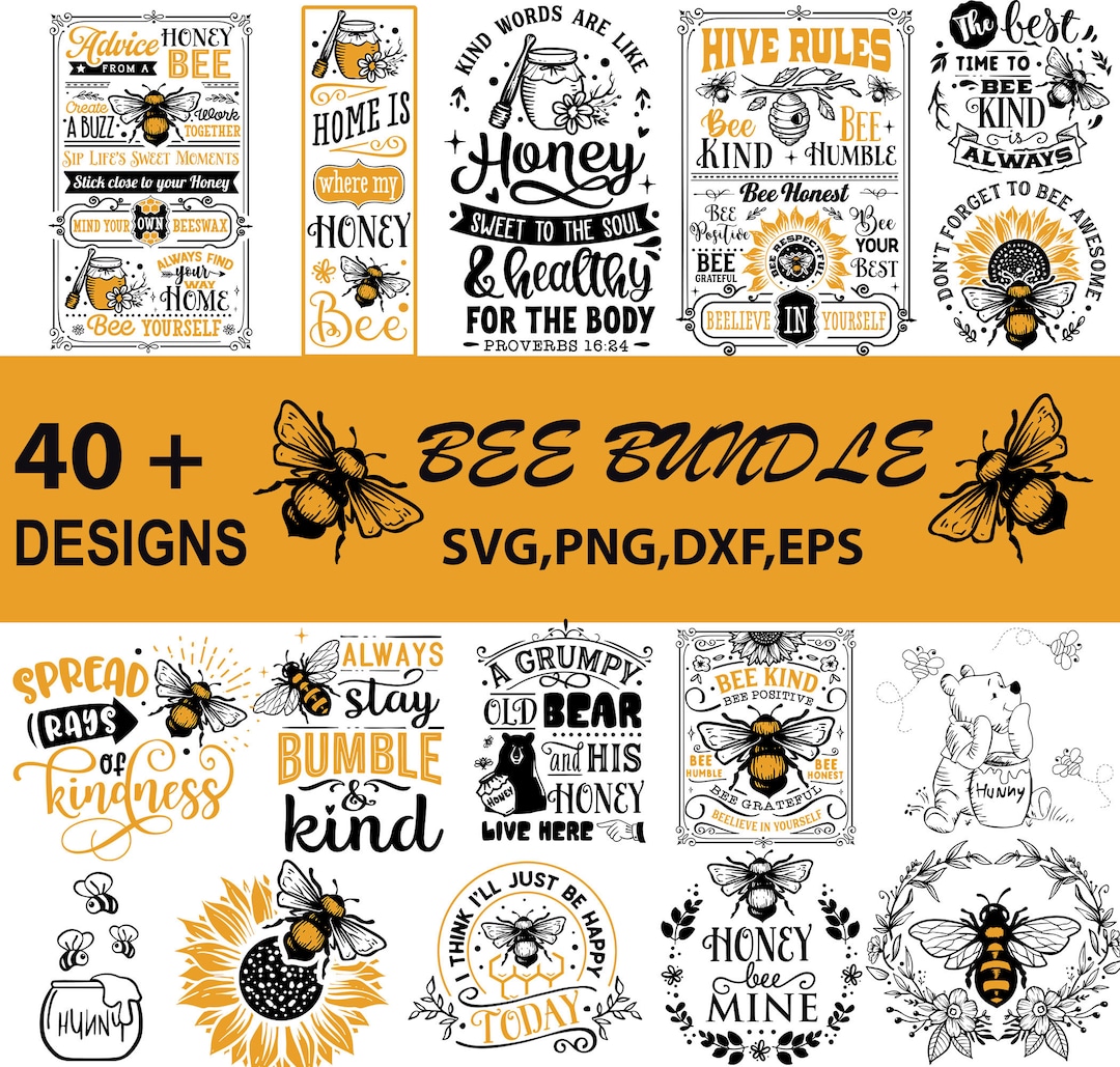 Bee Svg Bundle Honey Bee Svg Queen Bee Svg Bee Kind Svg - Etsy Australia