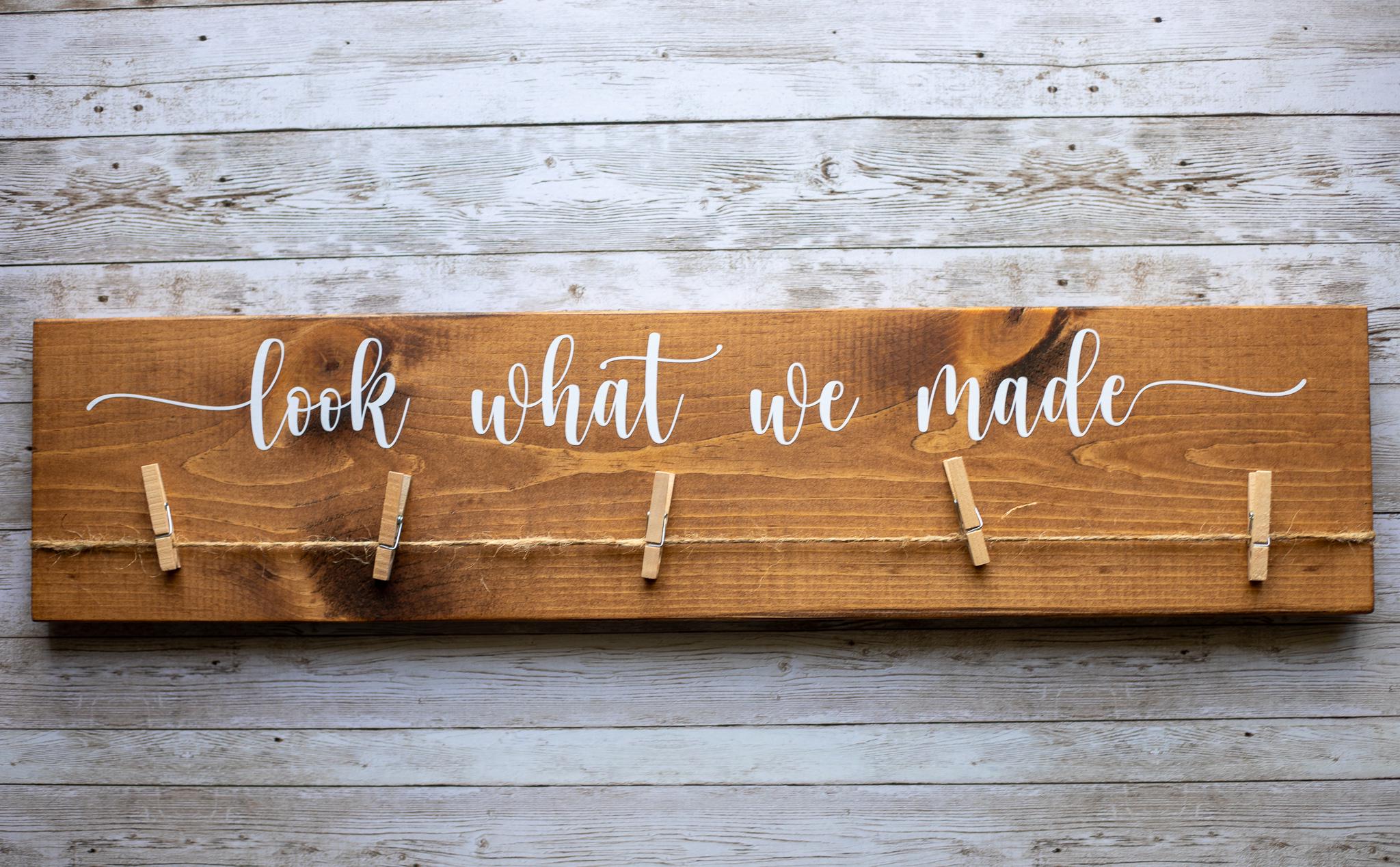 Personalized Look What I Made Sign-kid Art Display-kid Birthday Gift ...