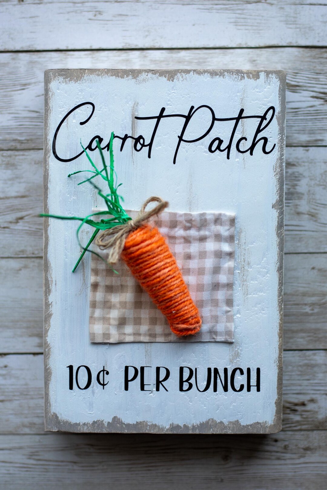 Easter Carrot Patch Sign, Farmhouse Easter Decor, Tiered Tray Home ...