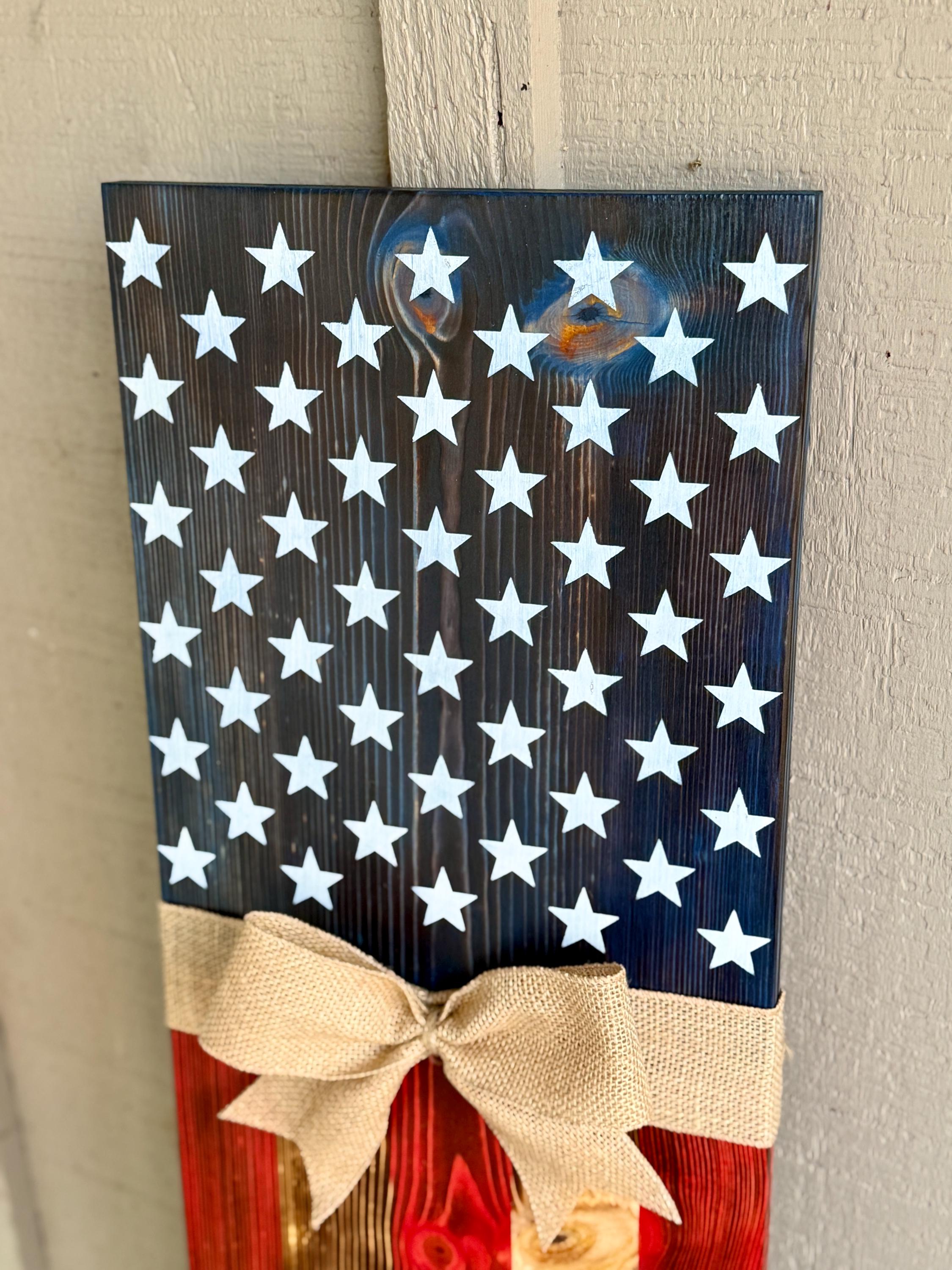 4th of July USA Flag Porch Leaner, Patriotic Decor, Americana Front ...