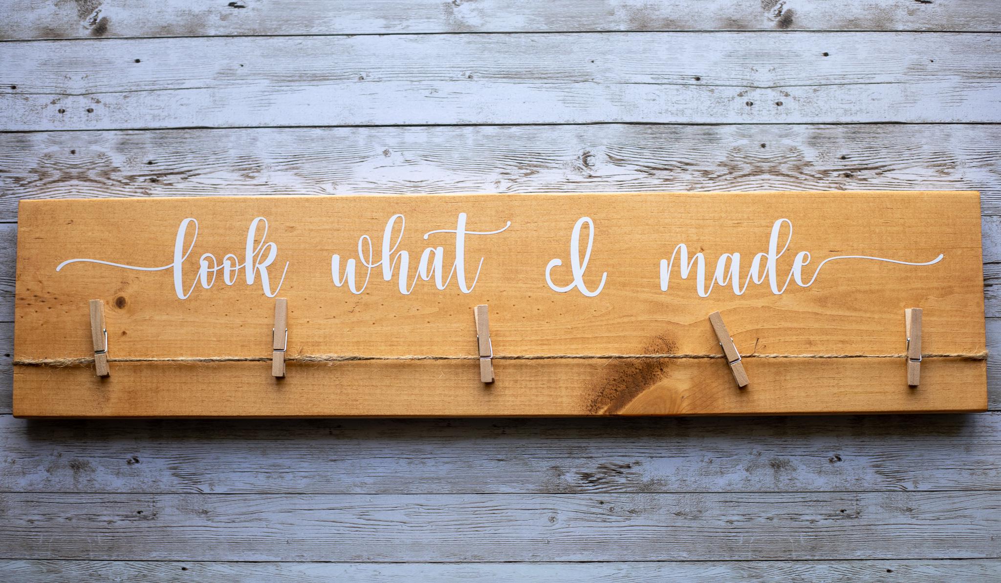 Personalized Look What I Made Sign-kid Art Display-kid Birthday Gift ...