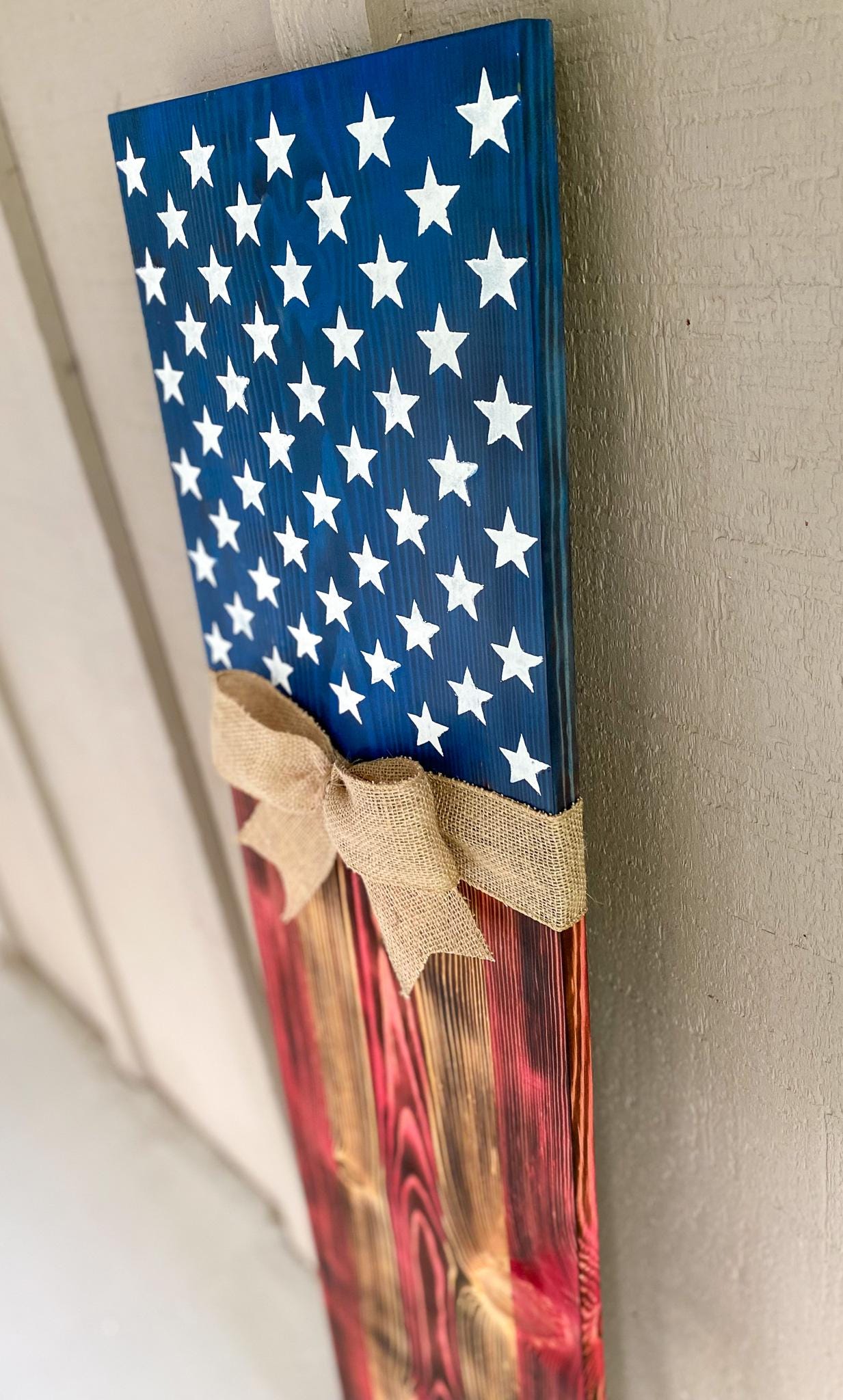 4th of July USA Flag Porch Leaner, Patriotic Decor, Americana Front ...