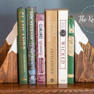 Mountain Peak Book Ends, Woodland Nursery Decor, Nursery Shelf Decor ...