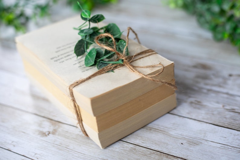 Book Stacks With Names, Stamped Book Stacks, Mother's Day Gifts, Kids ...