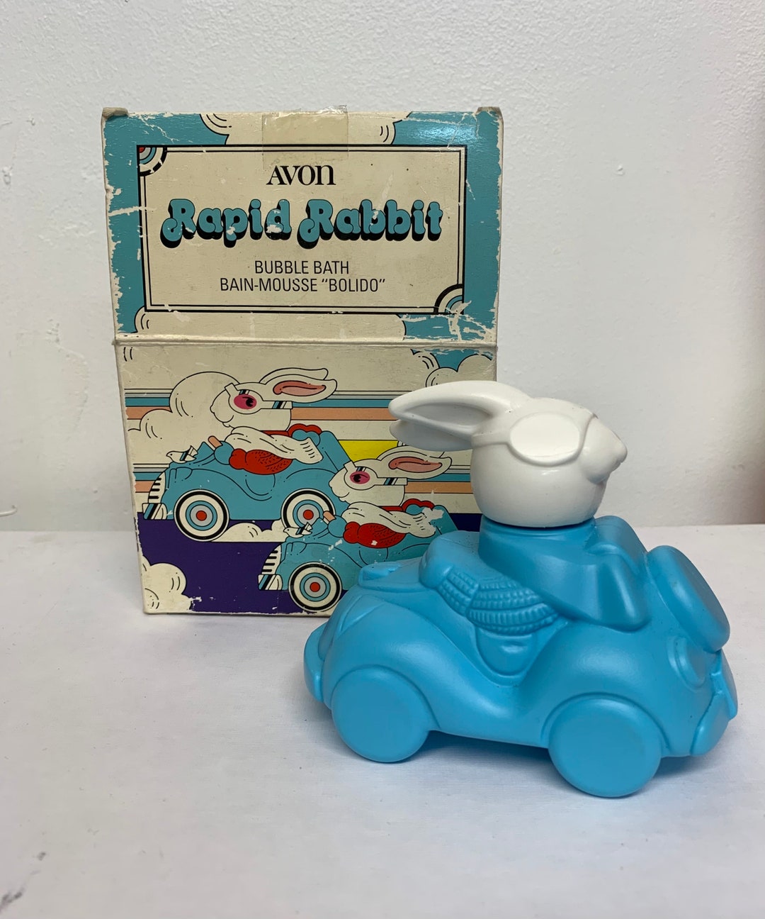 RARE Avon Collectible- Rapid Rabbit - Vintage Bubble Bath - Boxed and ...