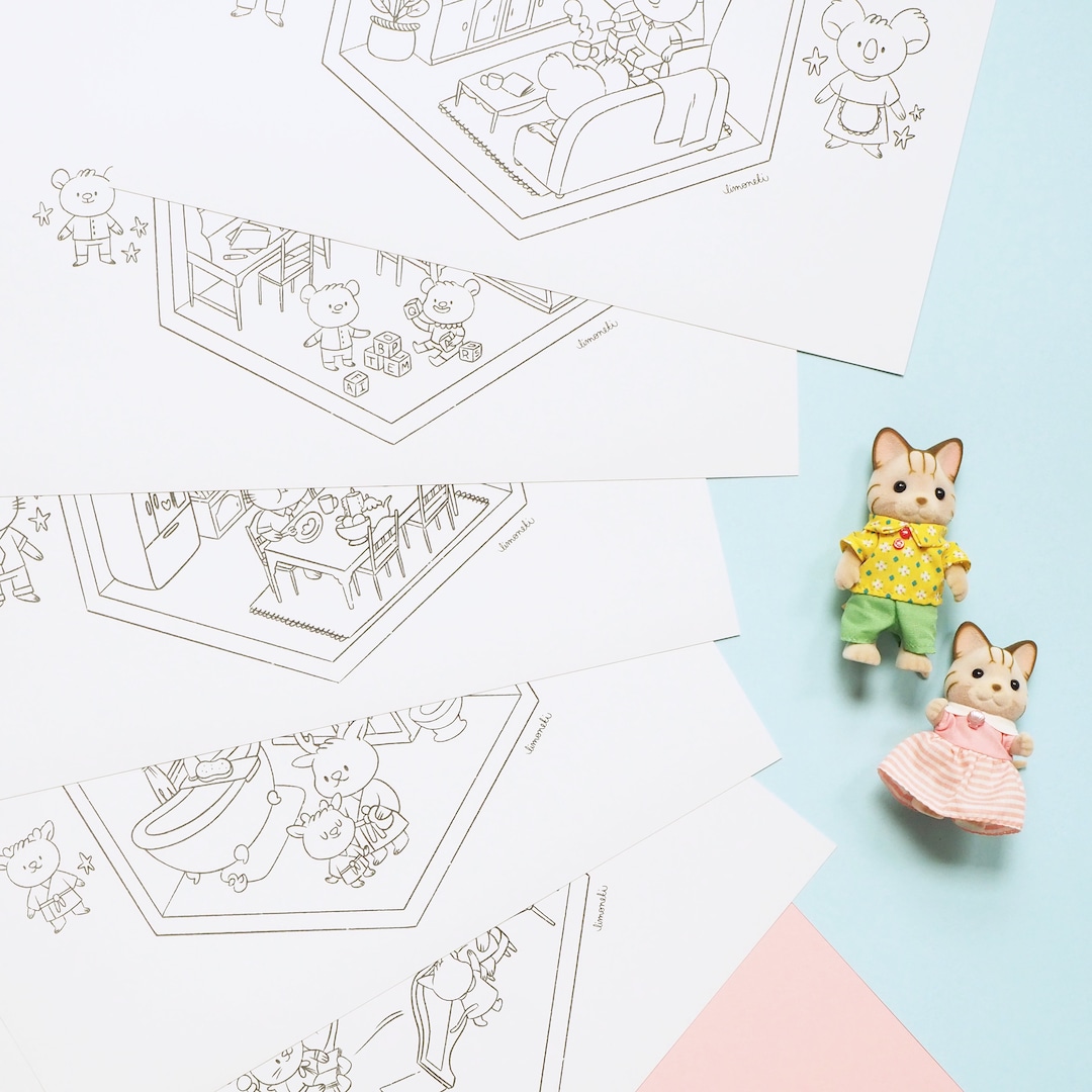 Ternurines Coloring Pages Ternurines Coloring Pages - Etsy