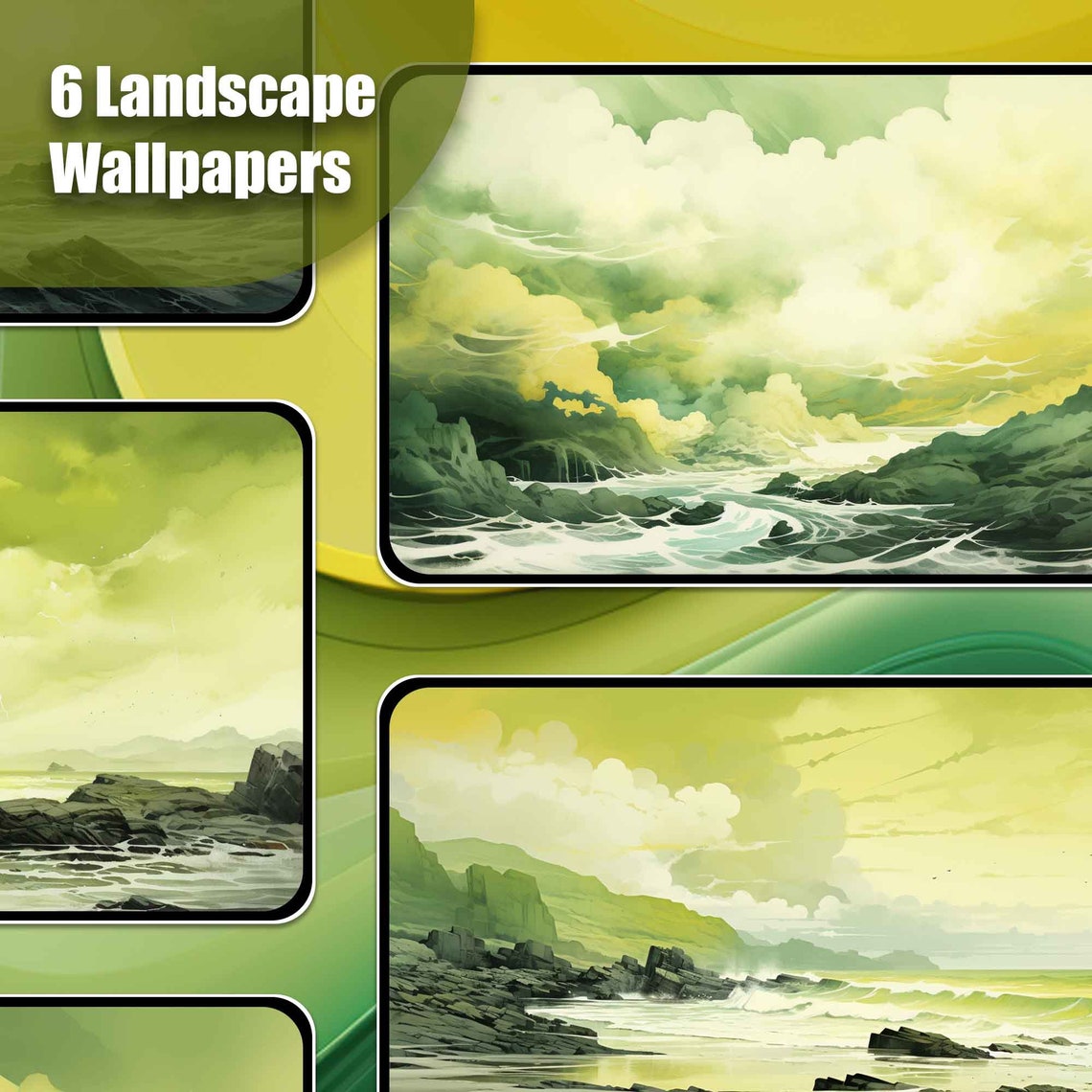 Ocean Wallpaper Green Wallpaper Yellow Wallpaper Mobile Lockscreen ...