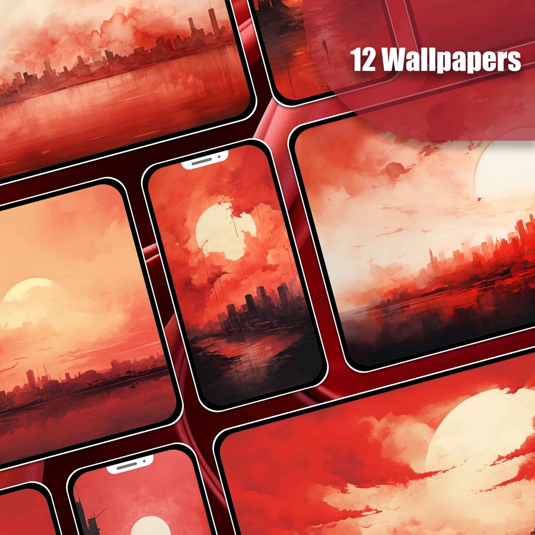 City Wallpaper Red Wallpaper Mobile Lockscreen Desktop Screensaver ...