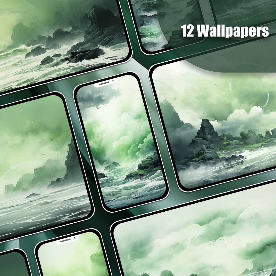 Ocean Wallpaper Green Wallpaper Mobile Lockscreen Desktop Screensaver ...