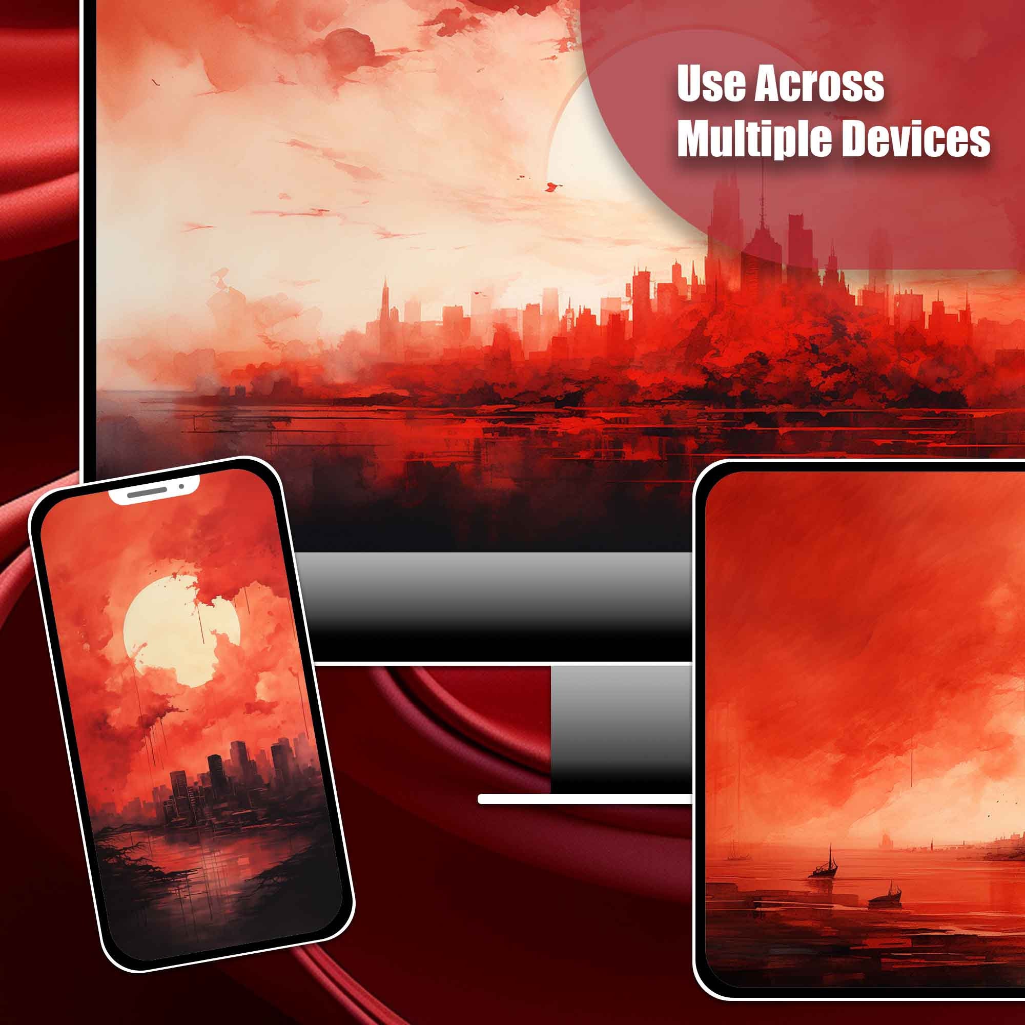 City Wallpaper Red Wallpaper Mobile Lockscreen Desktop Screensaver ...