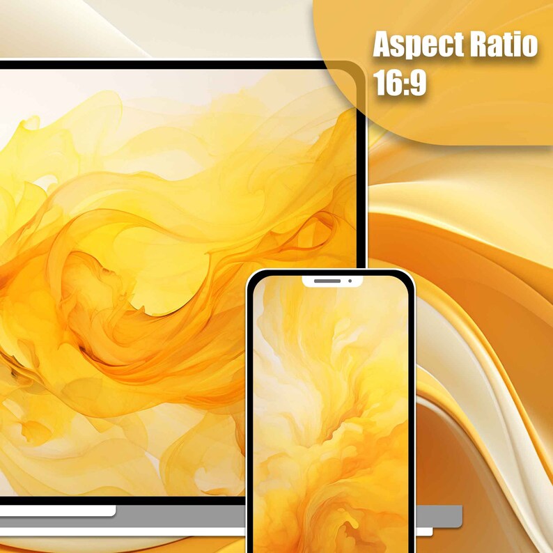 Abstract Wallpaper Yellow Wallpaper Mobile Lockscreen Desktop ...