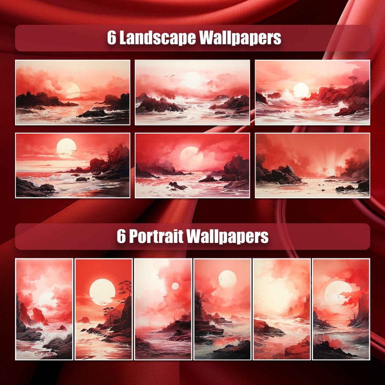 Ocean Wallpaper Red Wallpaper Mobile Lockscreen Desktop Screensaver ...