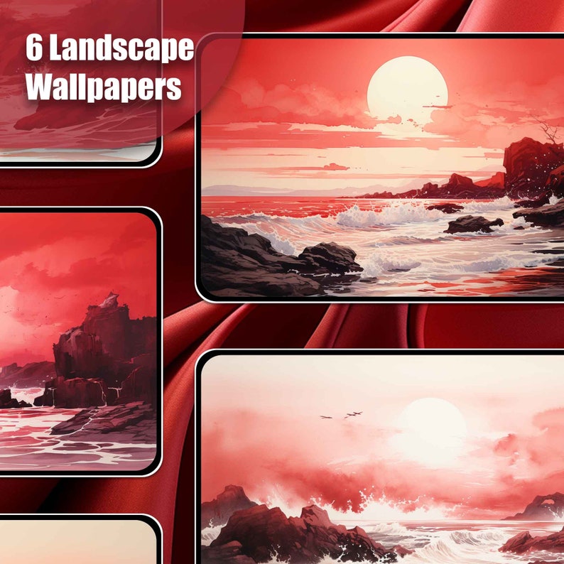 Ocean Wallpaper Red Wallpaper Mobile Lockscreen Desktop Screensaver ...