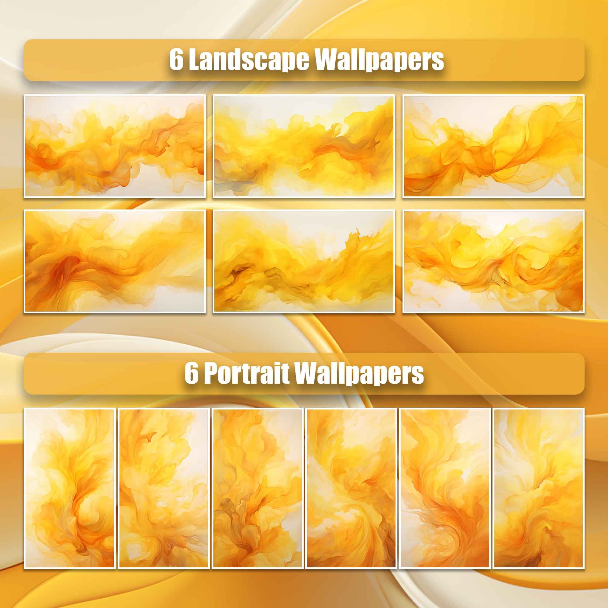 Abstract Wallpaper Yellow Wallpaper Mobile Lockscreen Desktop ...