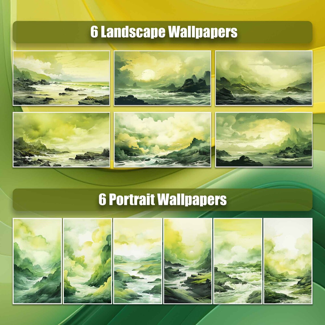 Ocean Wallpaper Green Wallpaper Yellow Wallpaper Mobile Lockscreen ...