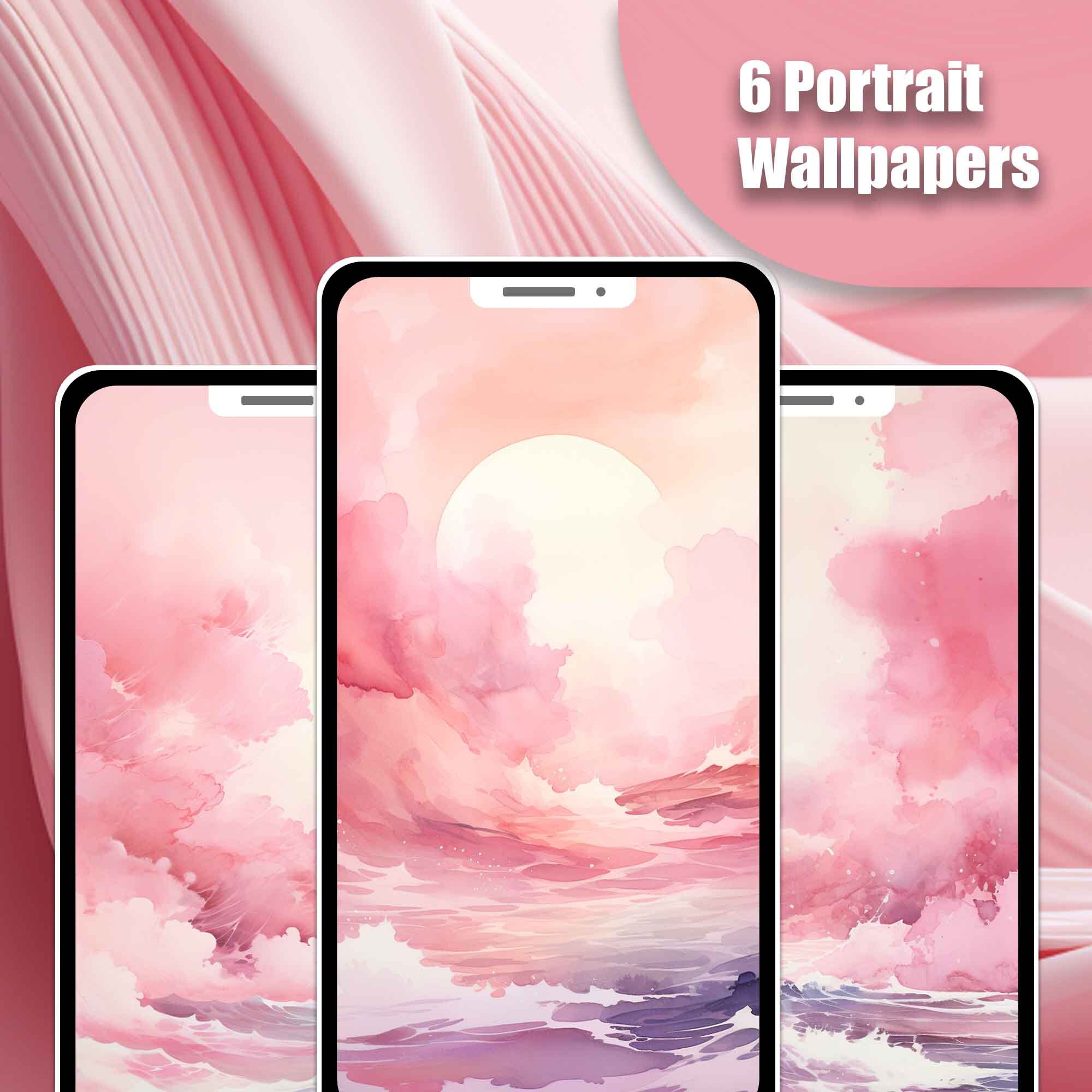 Ocean Wallpaper Pink Wallpaper Mobile Lockscreen Desktop Screensaver ...
