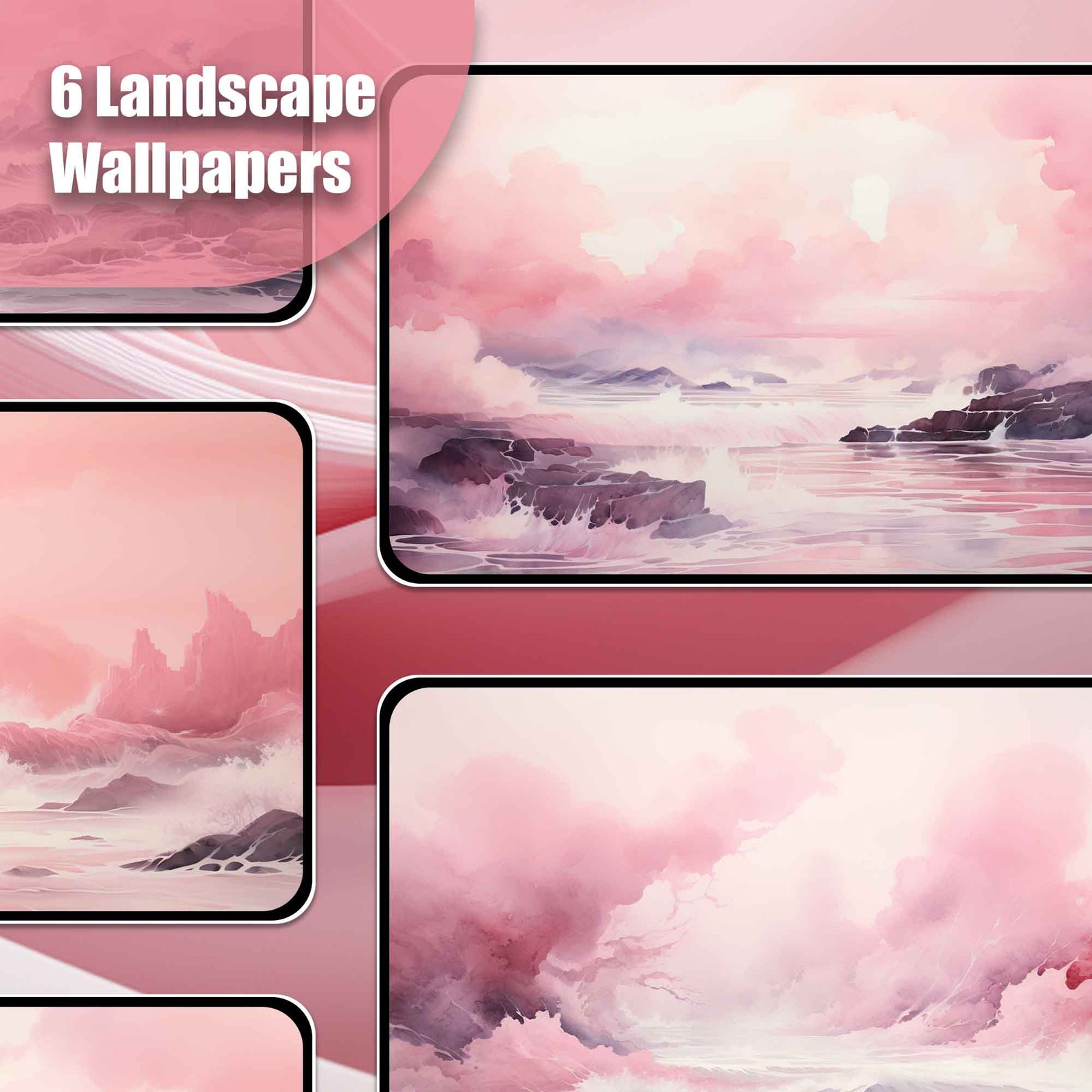 Ocean Wallpaper Pink Wallpaper Mobile Lockscreen Desktop Screensaver ...
