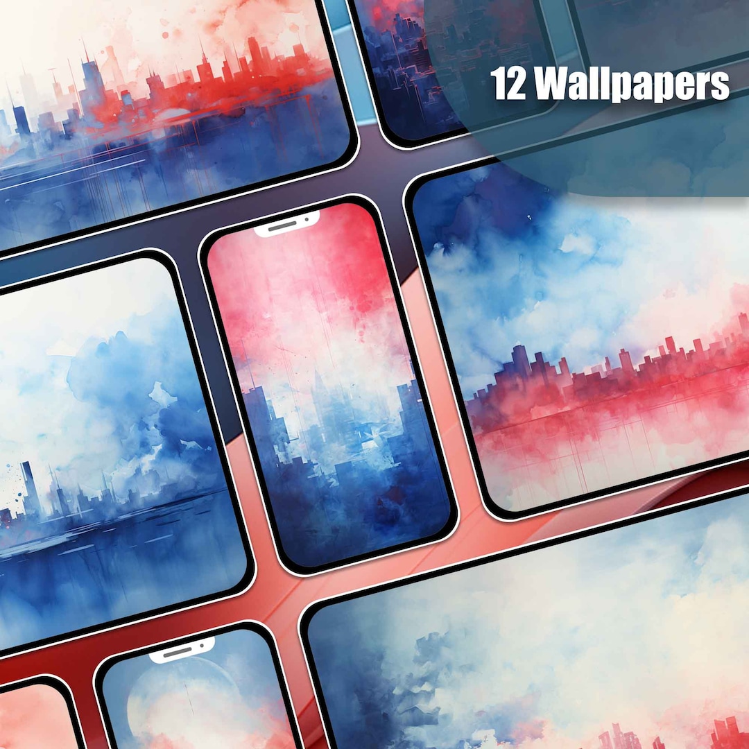 City Wallpaper Blue Wallpaper Red Wallpaper Mobile Lockscreen Desktop ...
