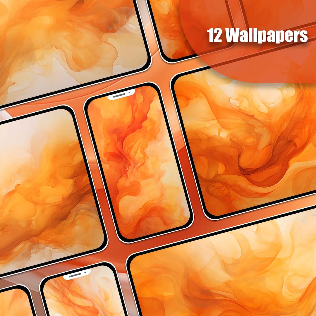 Abstract Wallpaper Orange Wallpaper Mobile Lockscreen Desktop ...