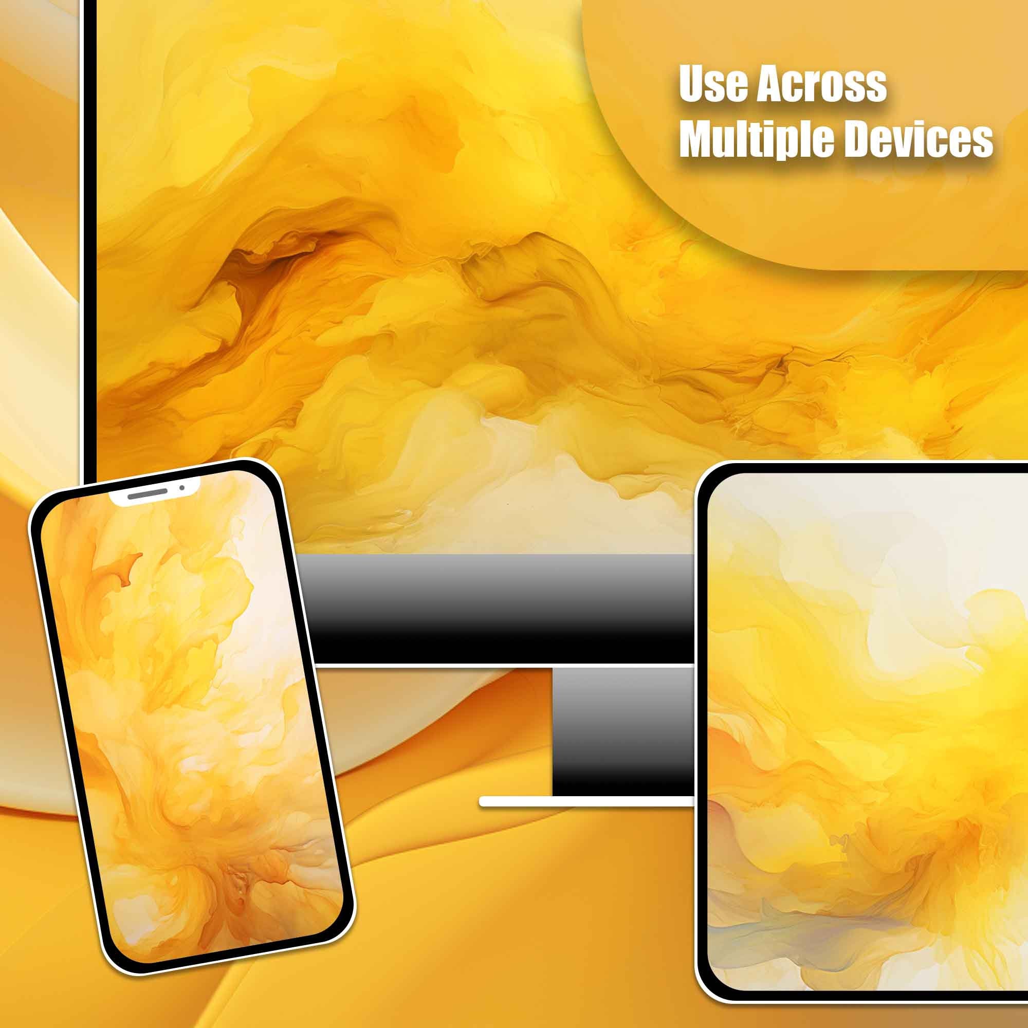 Abstract Wallpaper Yellow Wallpaper Mobile Lockscreen Desktop ...