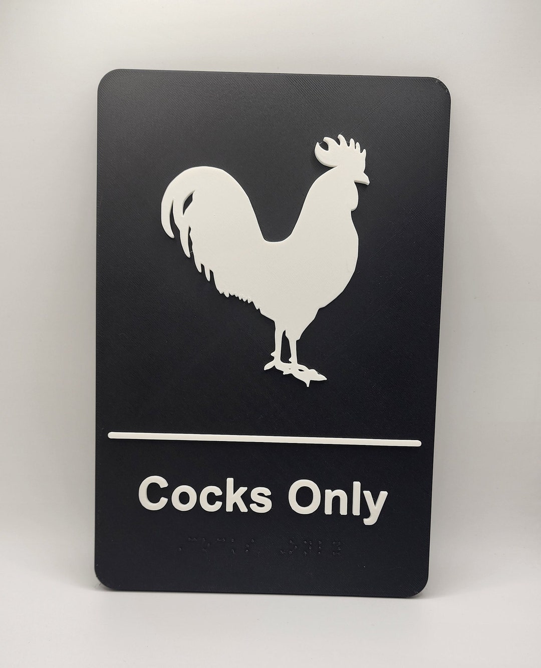 Humorous Chicken Coop and Bathroom Signs - Customizable, Colorful ...