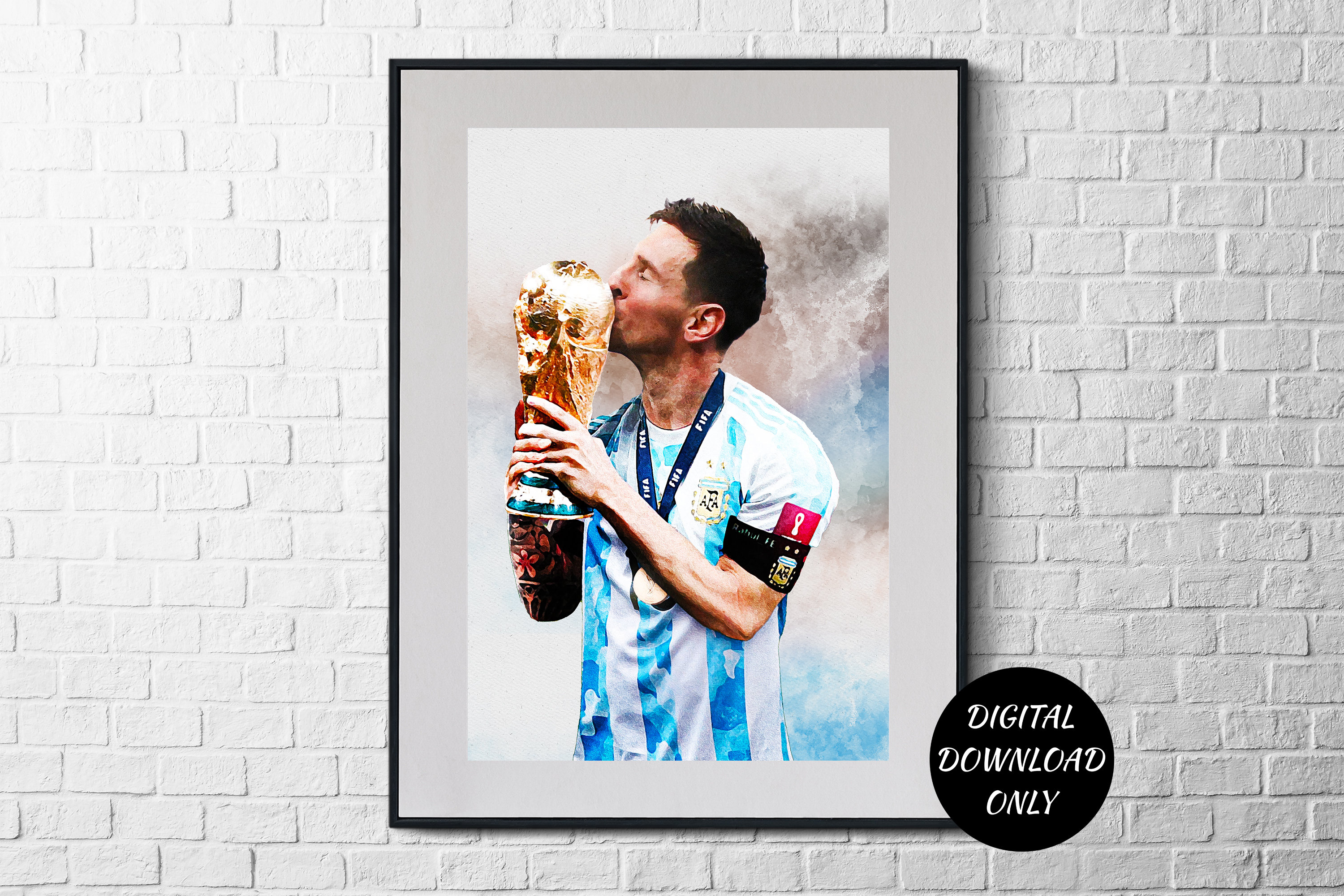Lionel Messi World Cup Printable Poster, Messi Print, Messi Argentina ...