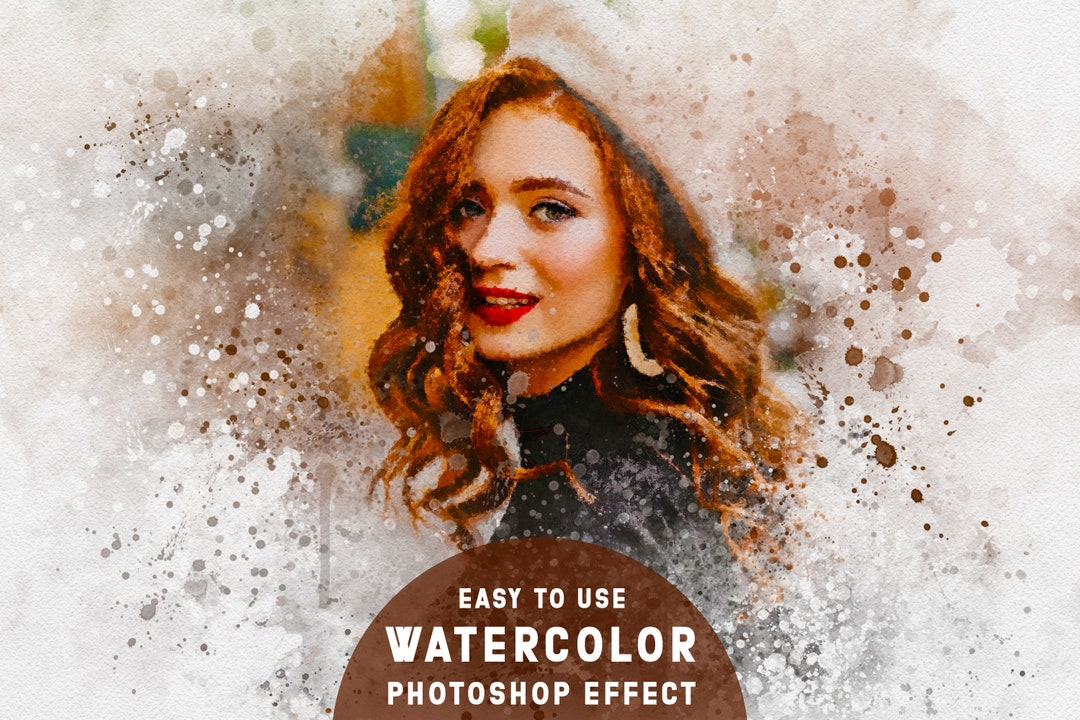 Watercolor Photoshop Effect, Watercolor Portrait Effect, Easy ...