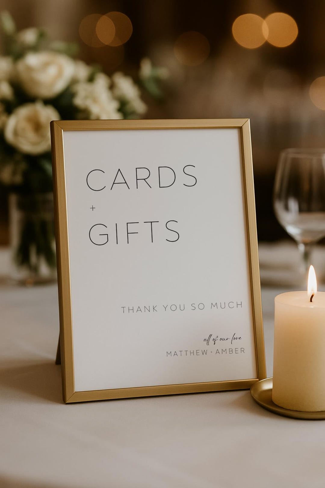 Wedding Cards and Gifts Sign Template | Cards and Gifts Wedding Sign ...