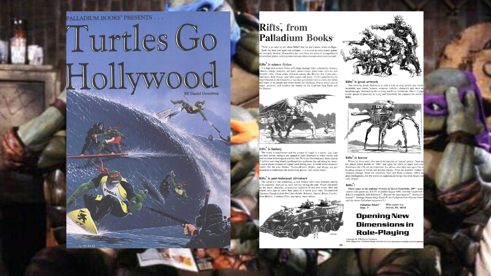 TMNT Teenage Mutant Ninja Turtles Vintage Rpg 80s Nostalgia Dungeon and ...