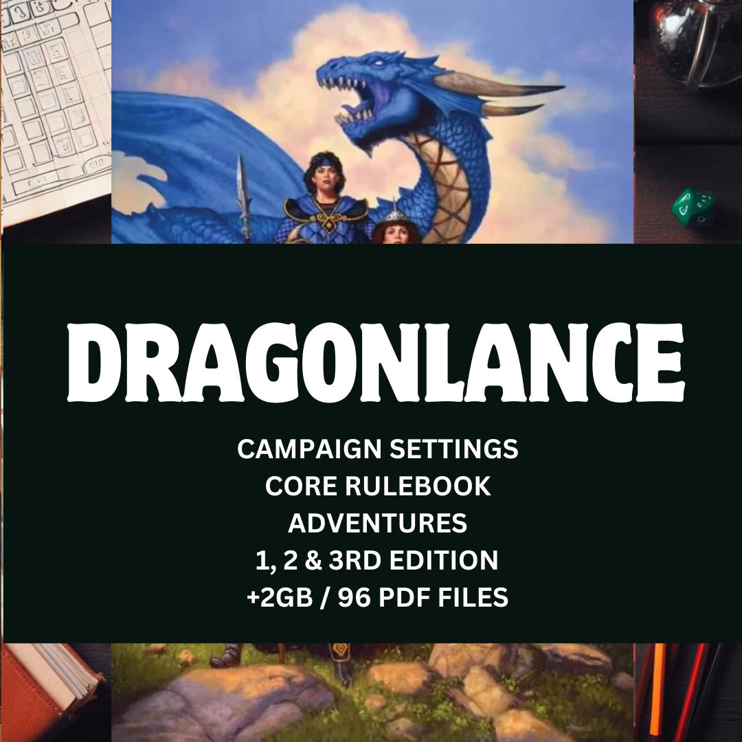 DRAGONLANCE Dungeon & Dragons Campaign Core Rulebook Adventures RPG DM ...