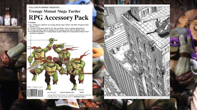 TMNT Teenage Mutant Ninja Turtles Vintage Rpg 80s Nostalgia Dungeon and ...