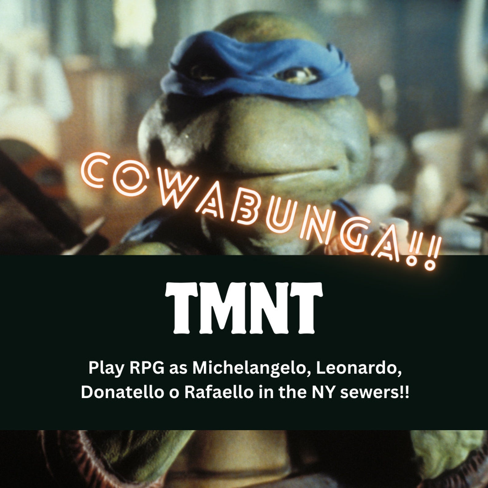 TMNT Teenage Mutant Ninja Turtles Vintage Rpg 80s Nostalgia Dungeon and ...