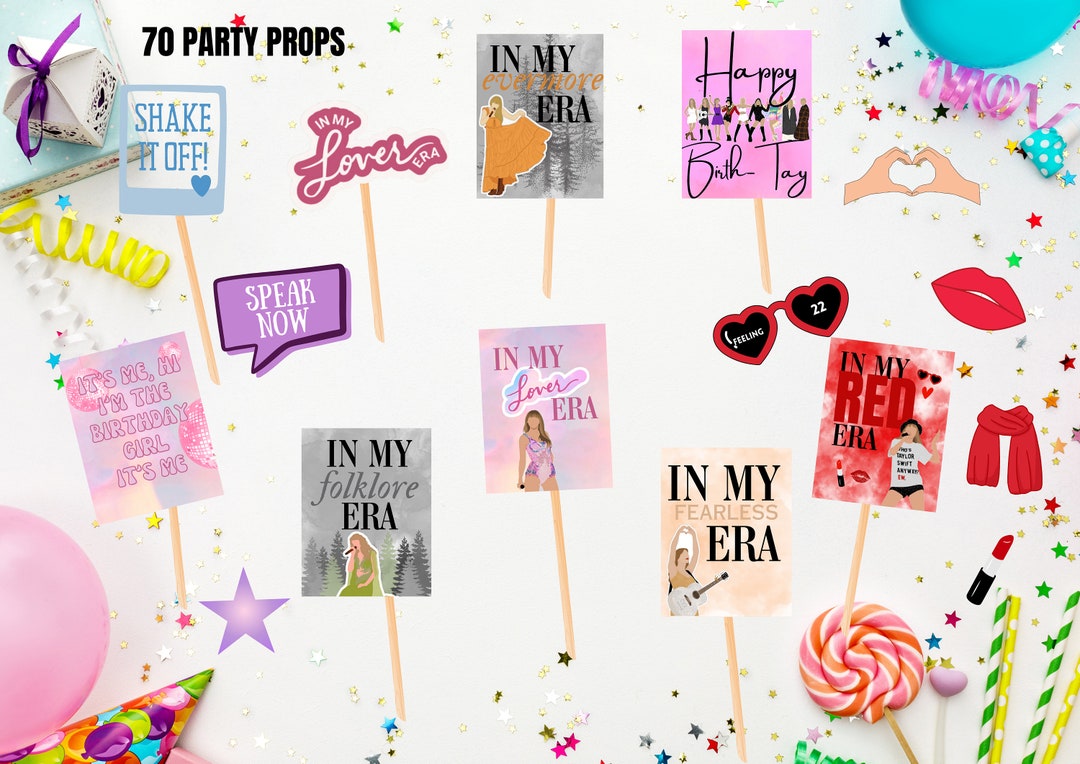 70 Taylor Swift Inspired Photo Booth Printable Props Printable Birthday ...