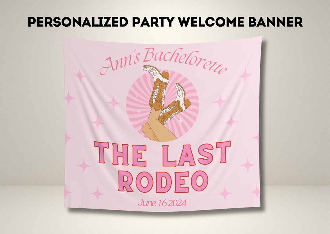 Personalized Party Welcome Banner Birthday Banner Bachelorette Party ...