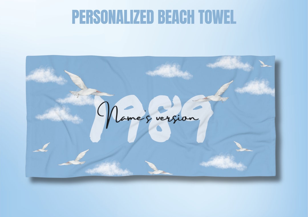 Personalized Taylor Swift Inspired Beach Towel TS Merch Swifties Gifts ...