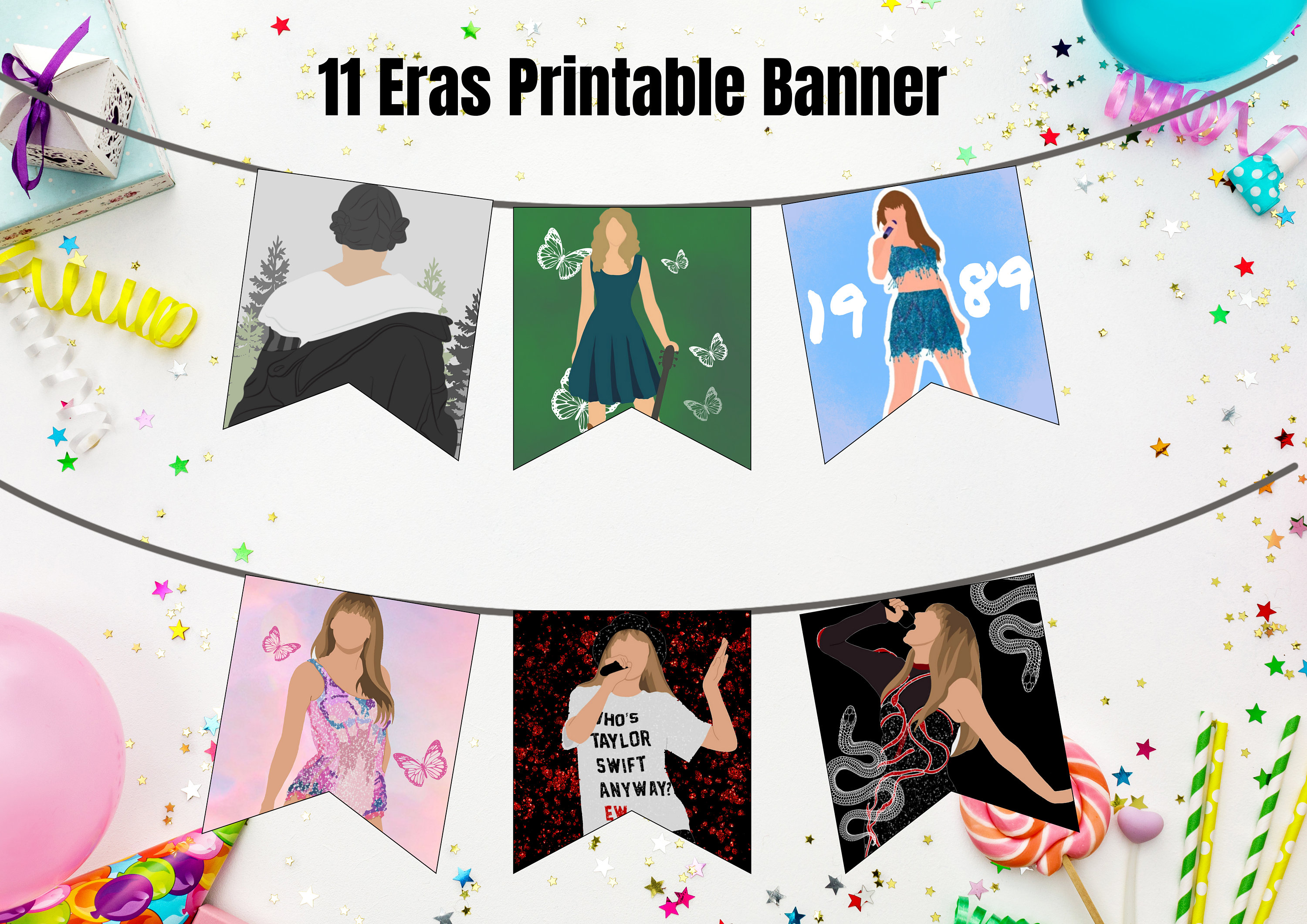 11 Taylor Swift Inspired Printable Party Banners Printable Taylor Swift ...