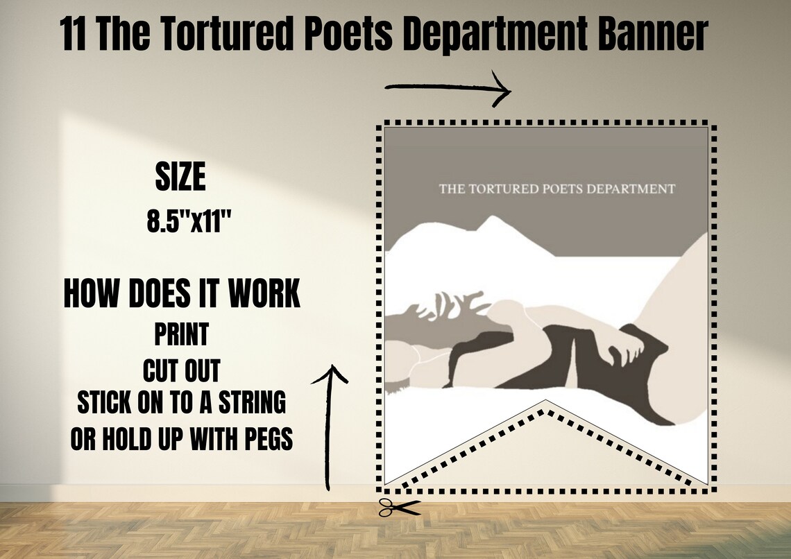 11 Taylor Swift Inspired Printable the Tortured Poets Department ...