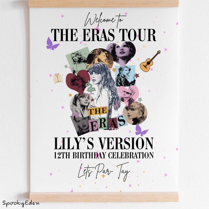 Editable Taylor Swift Inspired Birthday Party Bundle Instant Download ...