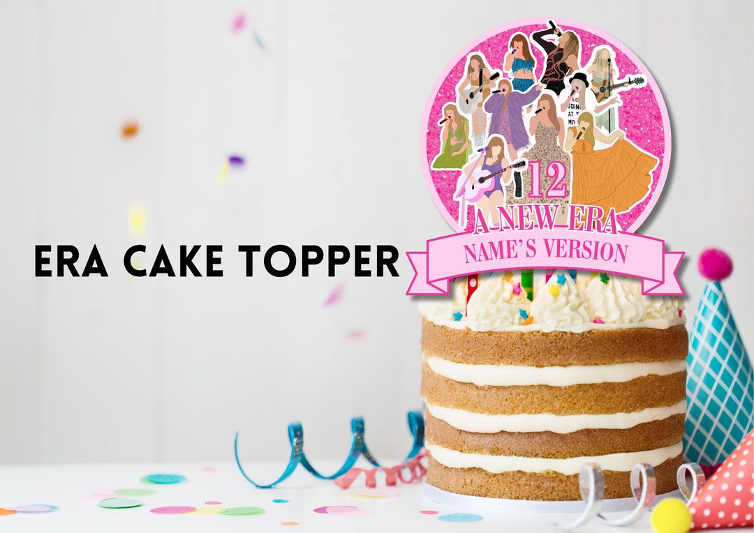 Personalize Swifties Inspired Eras Cake Topper Printable Instant ...